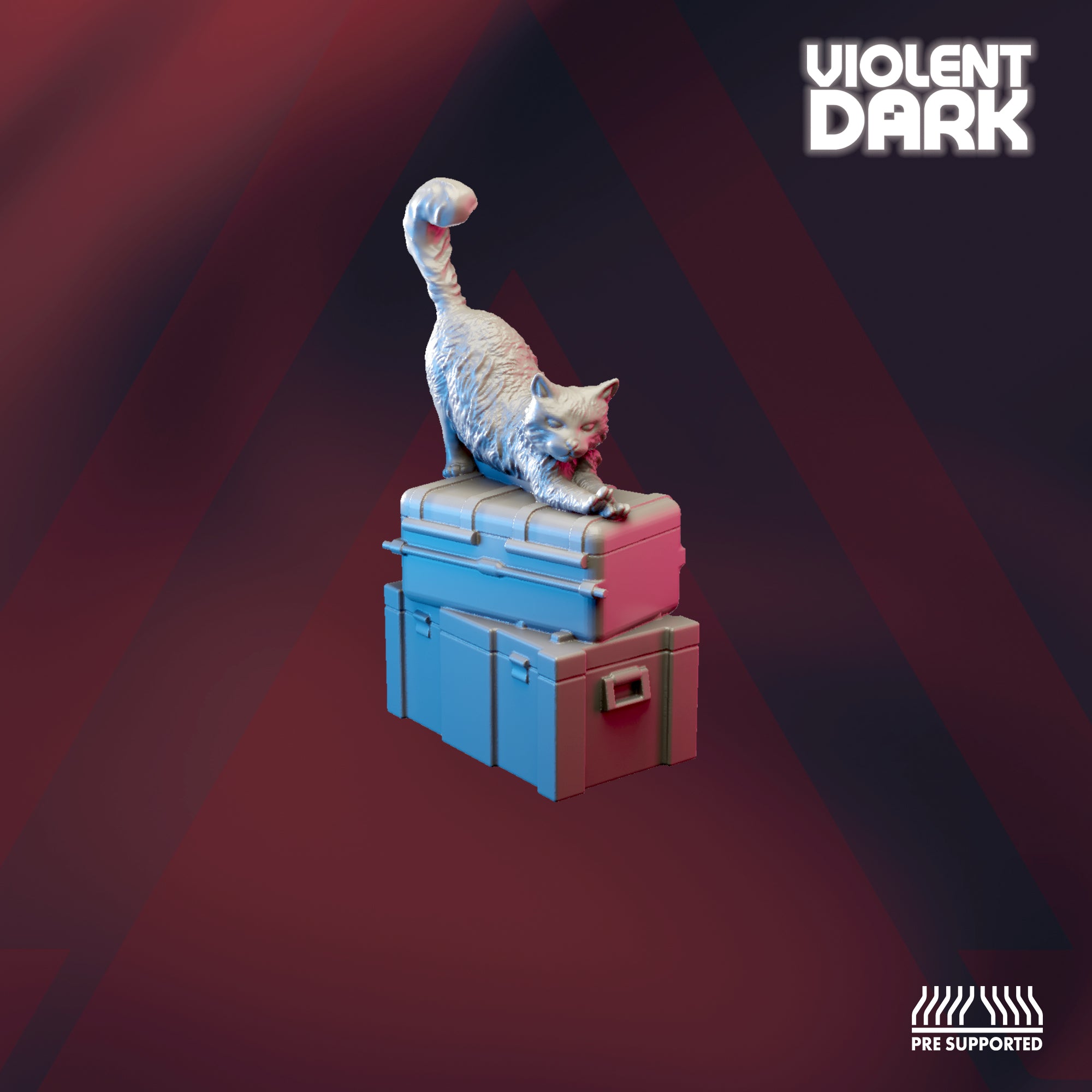 Violent Dark - Pushkin the Cat - DIGITAL STL – Black Site Studios