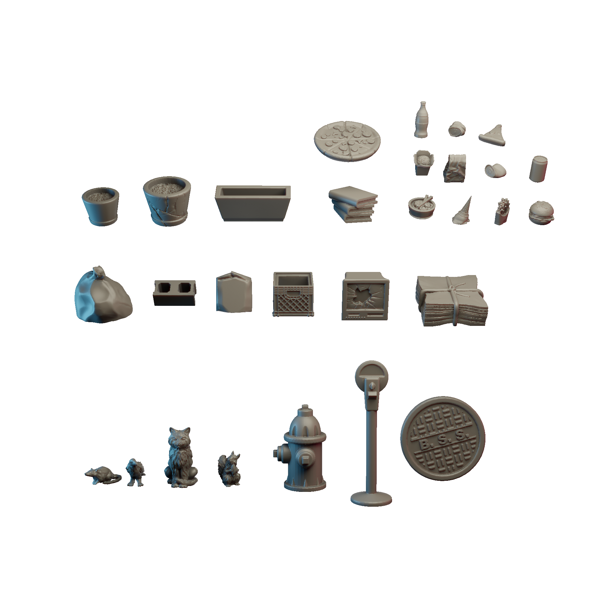 Basing Elements 02 - Street – Black Site Studios